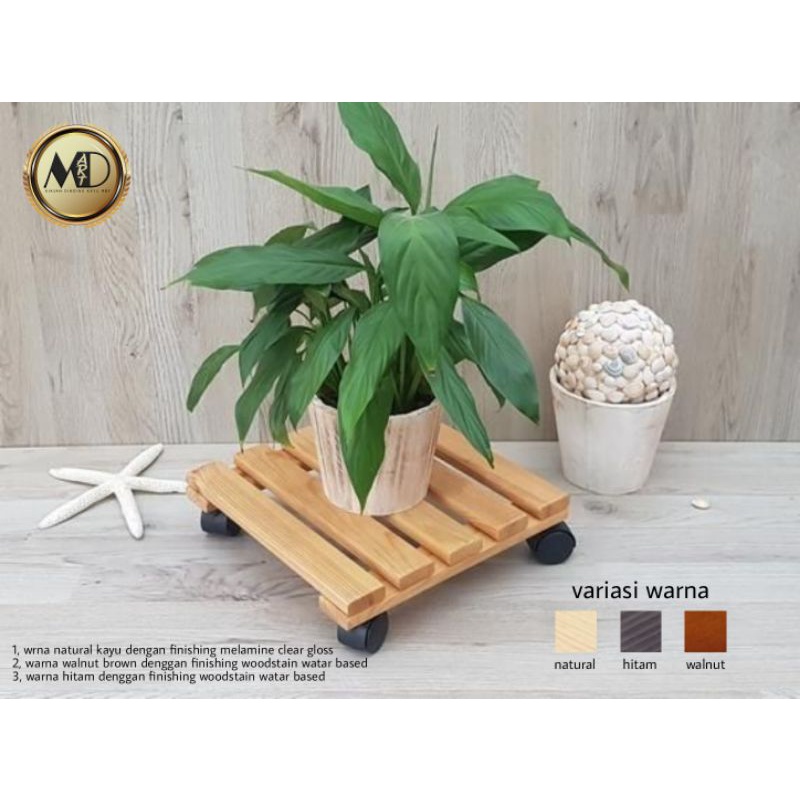 Jual Tatakan Pot Roda/dolly plant/standing pot kayu ( 39 ) | Shopee ...