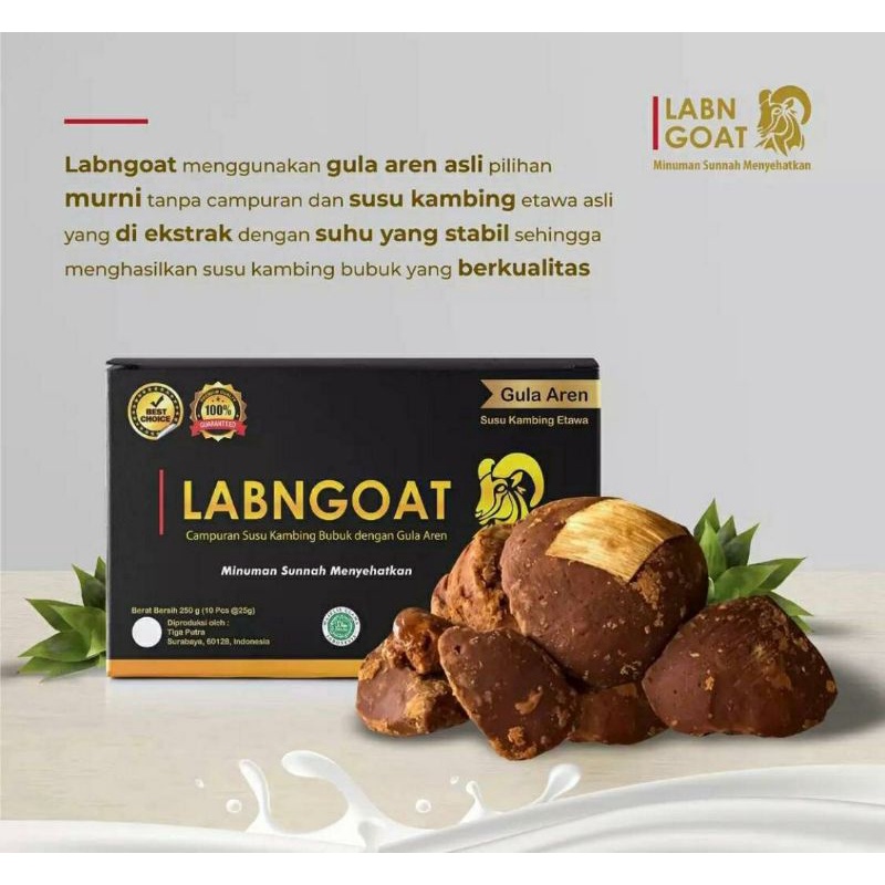 Jual Susu Kambing LABN GOAT Rasa Gula Aren 1 Box 250g (Isi 10 Sachet ...