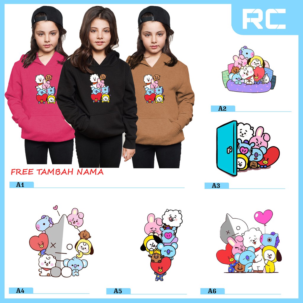 Jual HOODIE ANAK BT21 / JAKET ANAK BT21 / SWEATER ANAK BT21 - ZEUS ...