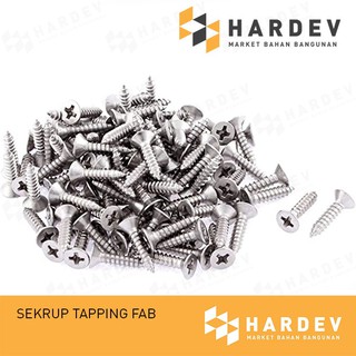 Jual SEKRUP PHILIP/SKRUP FAB/TAPPING SCREW FH 6 x 1 1/4" @10 pcs ...