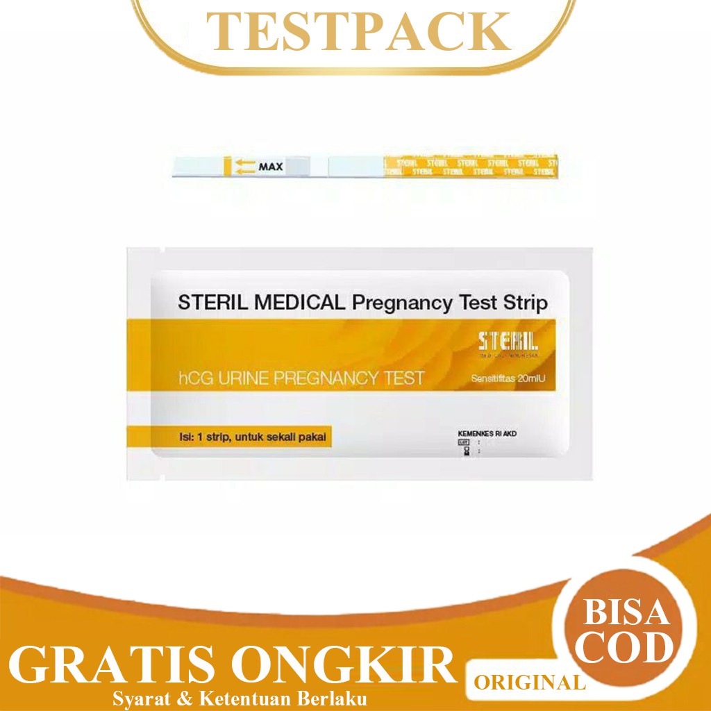Jual Testpack Kehamilan Steril Pregnancy Test Strip / Test Pack ...