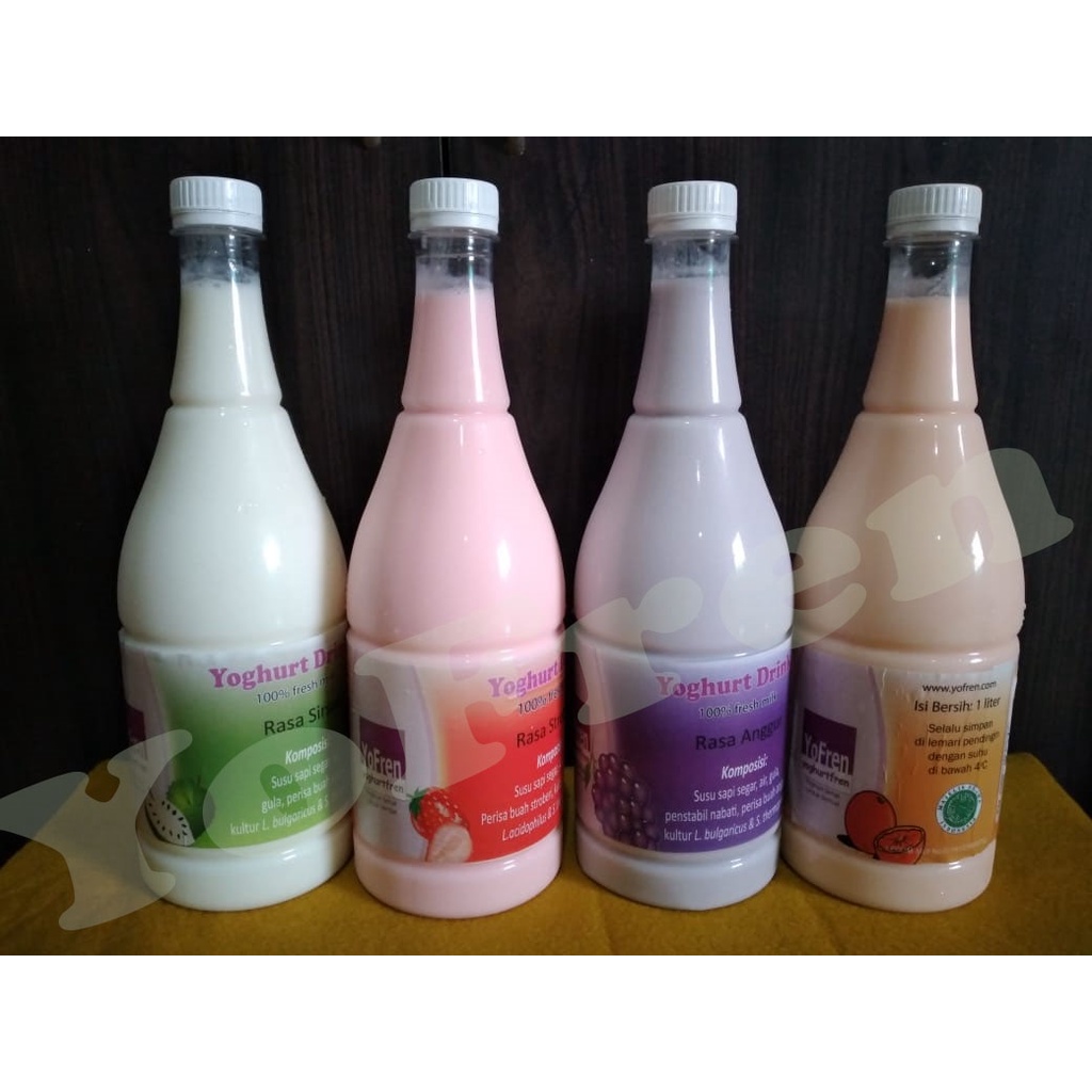 Jual Yoghurt Drink Botol 1 liter | Shopee Indonesia