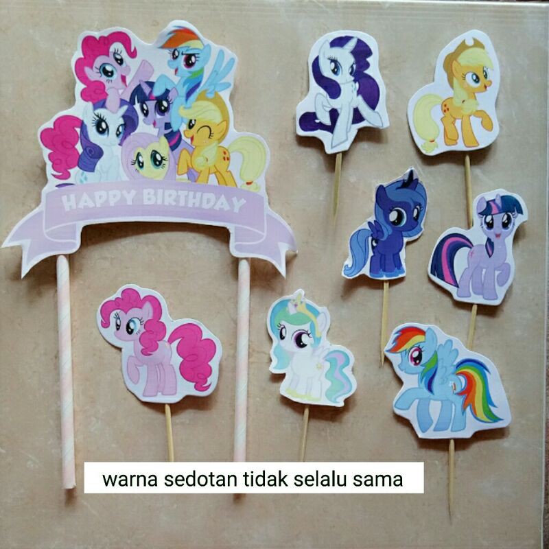 Jual topper hiasan tusukan kue cake ulang tahun happy birthday hbd ...