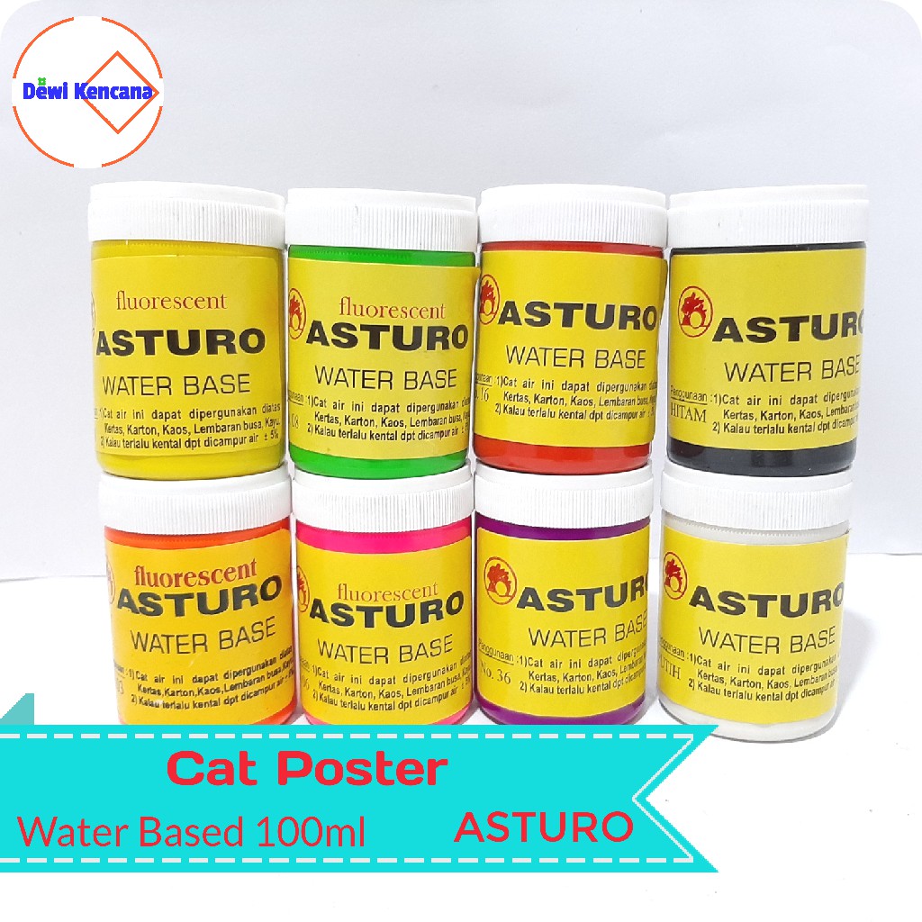 Jual Cat Poster Water Base 100ml ASTURO | Shopee Indonesia