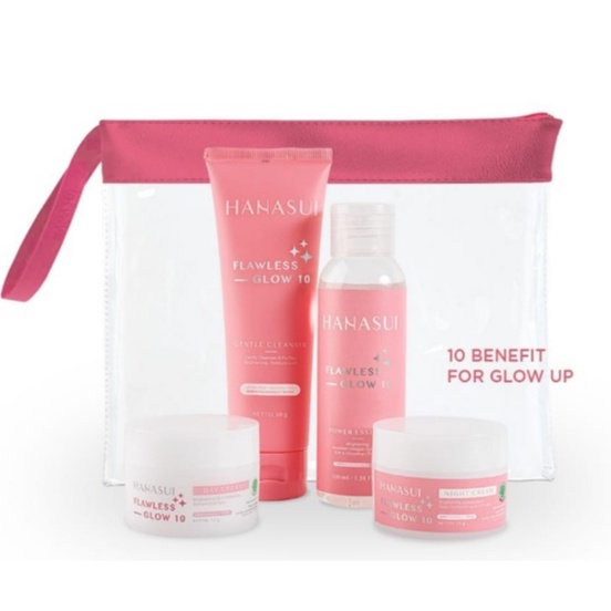 Jual Hanasui Flawless Glow Paket (PINK) | Shopee Indonesia