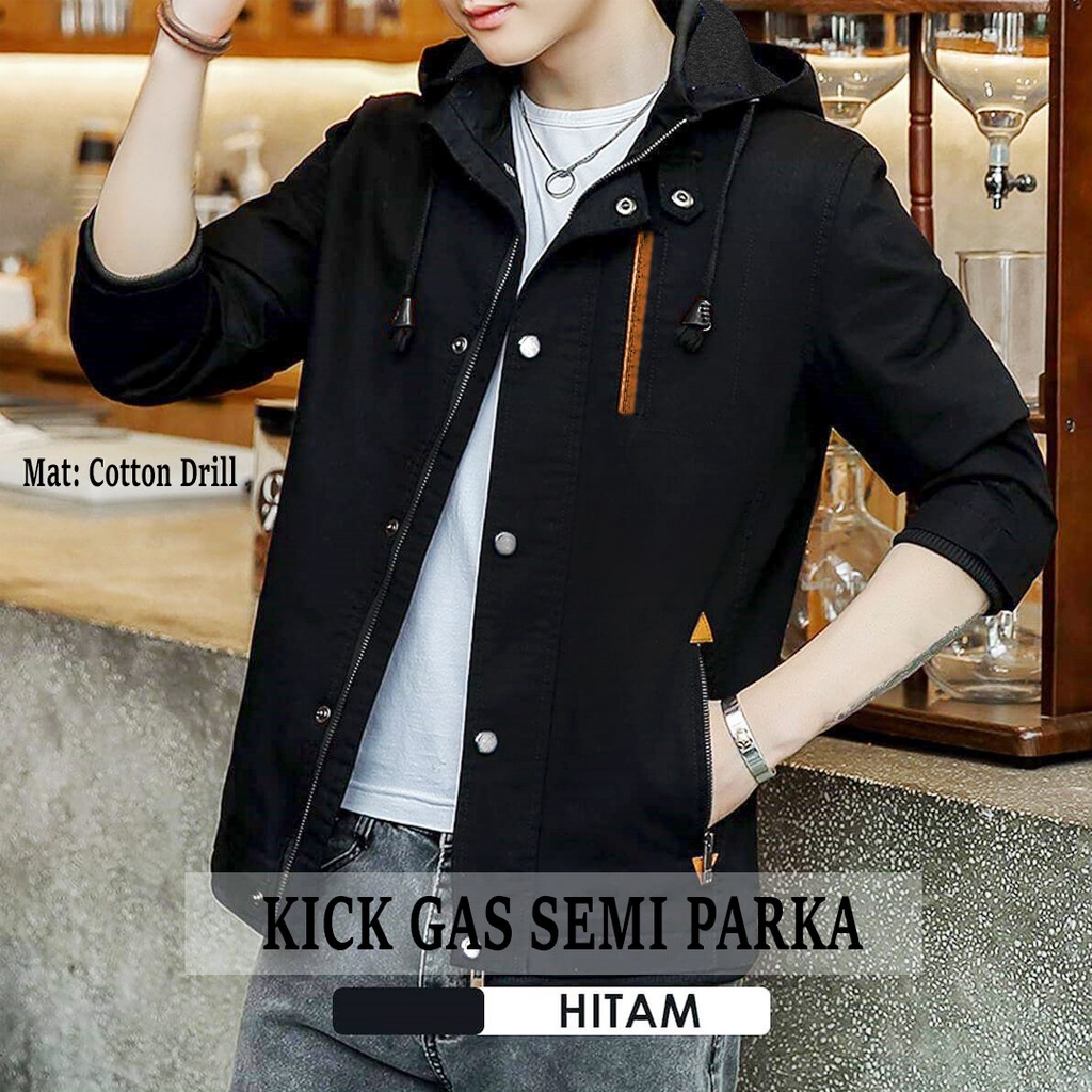 Jual JAKET PARKA PRIA SIZE L LD 108 CM / semi parka/ jaket Korea ...