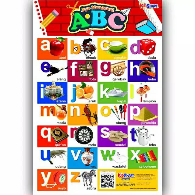 Jual Poster ABC Alfabet - Poster Belajar Edukasi | Shopee Indonesia