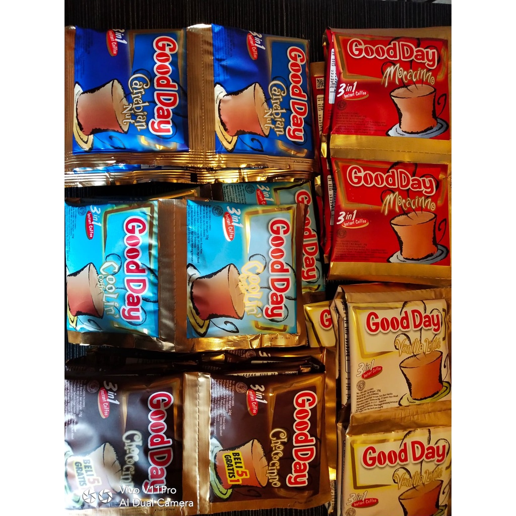 Jual Good Day Hot Varian Rasa Moccacino Vanilla latte Carabian ...
