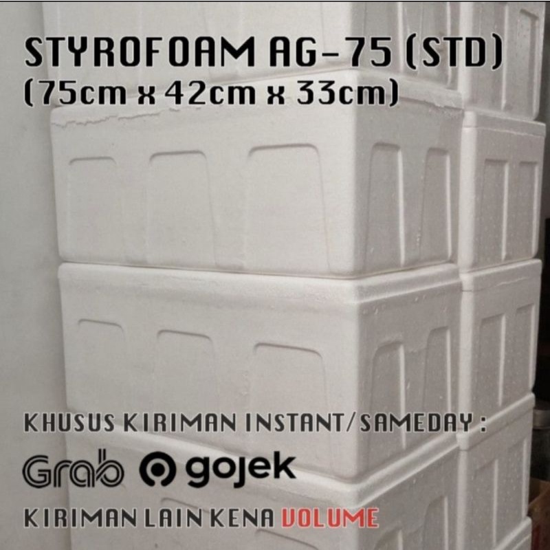 Jual box styrofoam sterofoam standard AG 75 ( 75cm x 42cm x 33cm ...