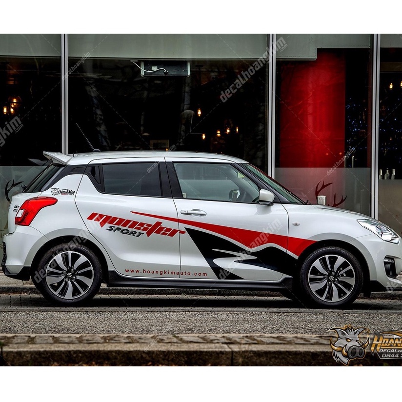 Jual Stiker mobil suzuki swift stiker bodi mobil swift stiker striping ...