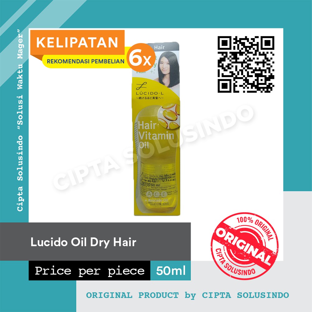 Jual Vitamin Rambut Lucido Oil - MInyak Untuk Rambut Kering 50ml ...