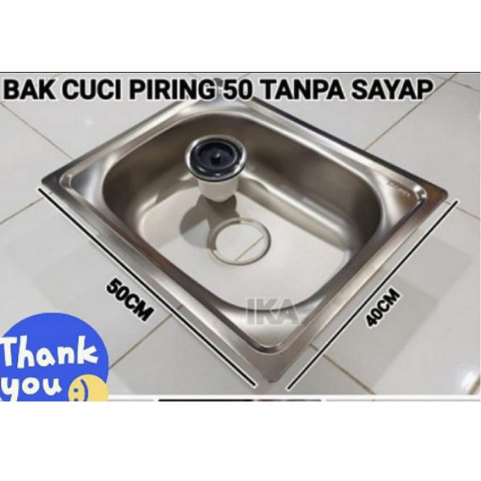 Jual 7R011 Bak Cuci Piring Stainless + Apur / Kran Cuci Piring/Kitchen ...