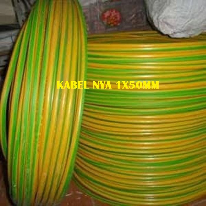 Jual Kabel Grounding Eterna NYA 50mm / NYA 50 mm / NYA 1x50mm kuning hijau | Shopee Indonesia