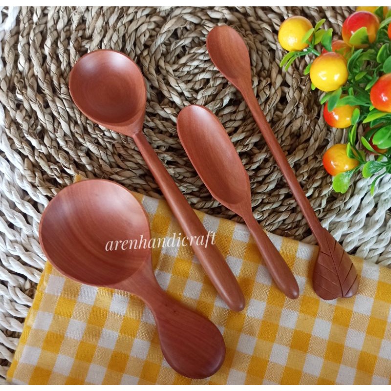 Jual ARENHANDICRAFT Sendok kayu sawo | Shopee Indonesia