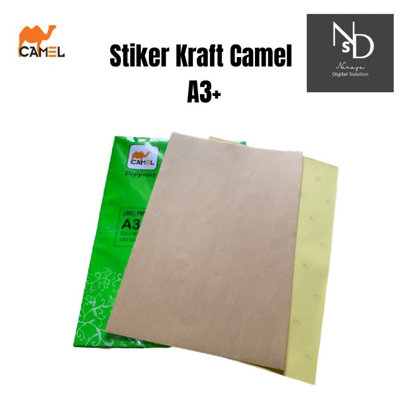 Jual Stiker Kraft Camel Sticker Label Samson A3+ RePack 25lmbr | Shopee ...