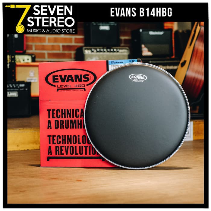 Jual ALAT MUSIK Evans Hydraulic Black Coated 14'' B14HBG | Shopee Indonesia