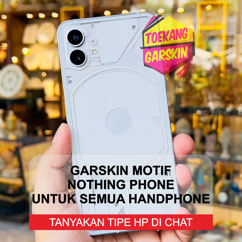 Jual GARSKIN MOTIF NOTHING PHONE UNTUK SEMUA HANDPHONE (TANYAKAN TIPE ...