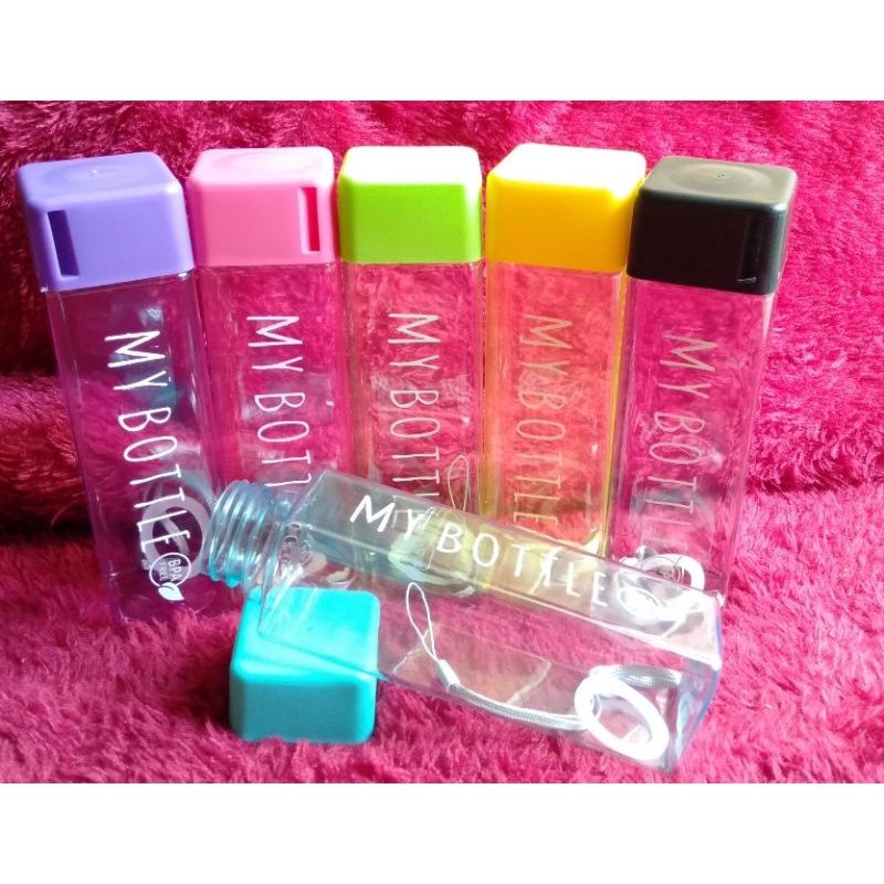 Jual MyBottle KOTAK PERSEGI - My Bottle Warna 500ML | Shopee Indonesia