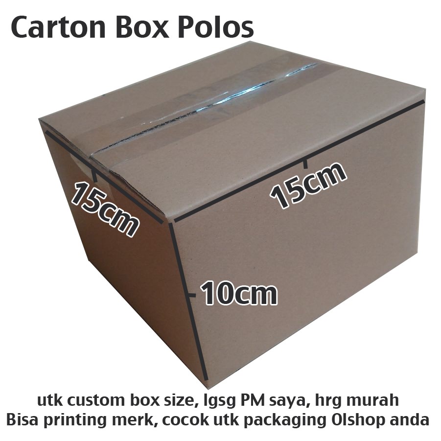 Jual Carton Box / Kardus Packaging cocok utk OLSHOP ( Bisa custom size ...
