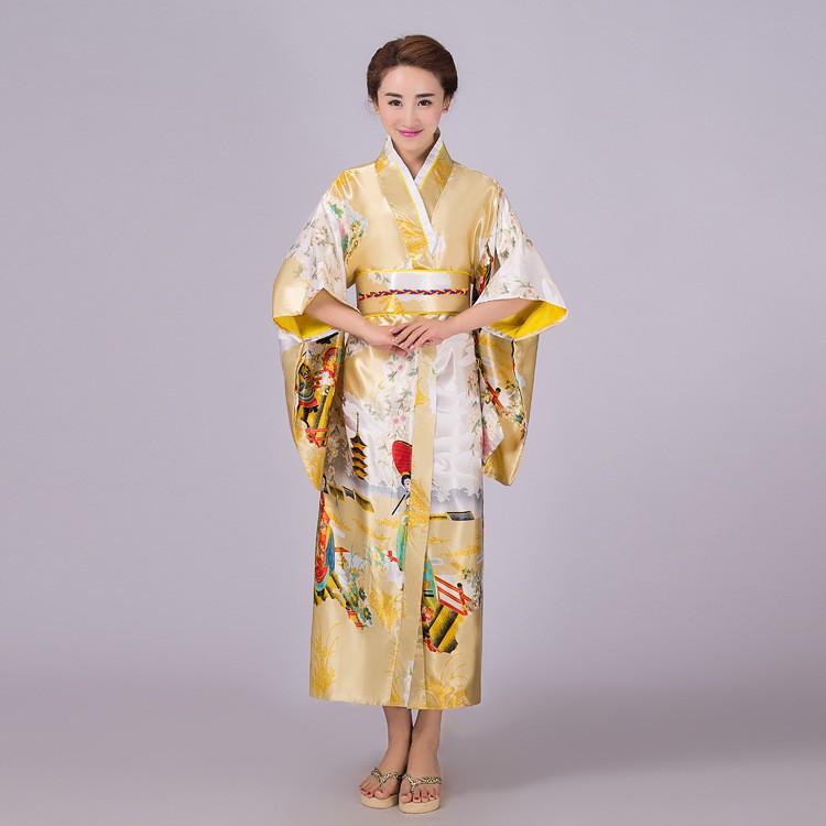 Jual KIMO baju tradisional jepang kimono high quality satin cosplay ...