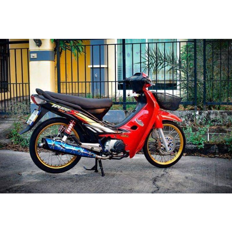 Jual striping wave 100s Supra x Supra fit merah hitam | Shopee Indonesia