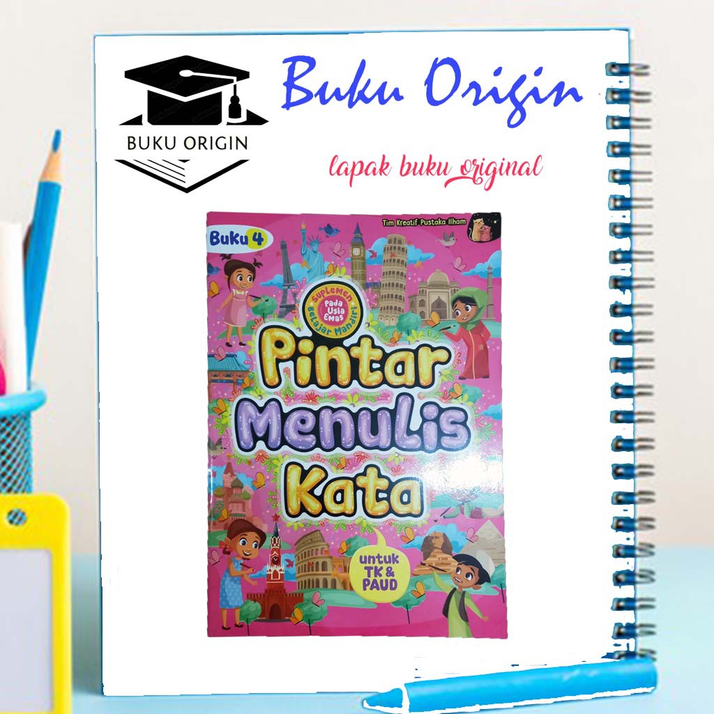 Jual Buku Belajar Menulis TK PAUD - Pintar Menulis Kata Untuk TK & PAUD ...