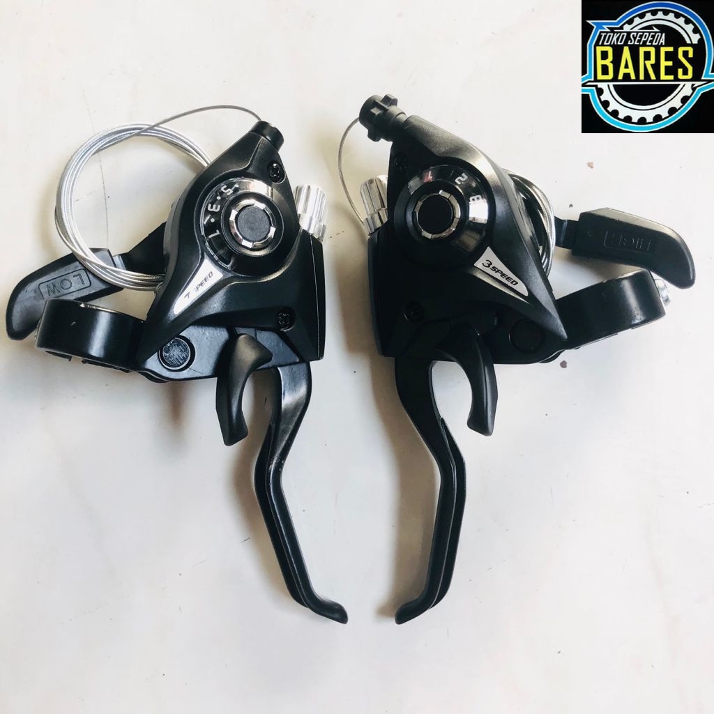 Jual Shifter Handle Rem Stang Sepeda Unicycle Shimano ST-EF51 3 x 6 - 7 Speed / Operan Kanan ...