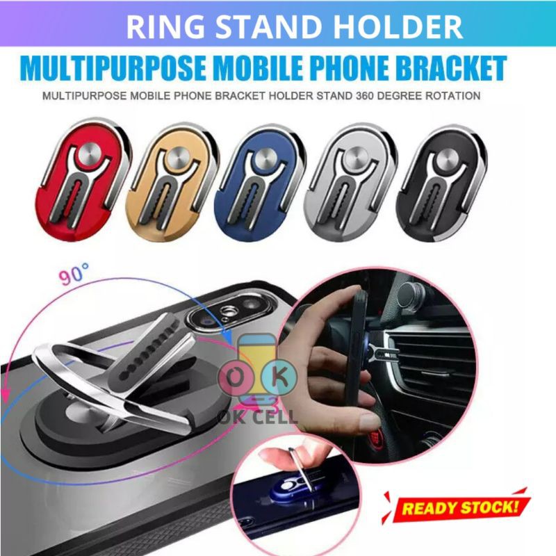 Jual Ring Stand Holder Hp Car Bracket Iring Holder Phone Mobil Multi ...