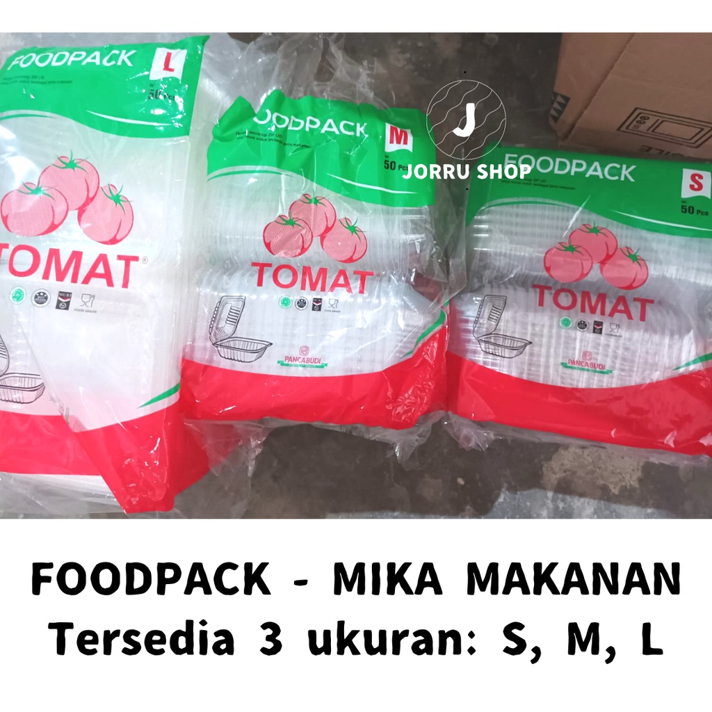 Jual FOODPACK TOMAT - MIKA BENING MAKANAN // ISI PER PACK 50 PCS ...
