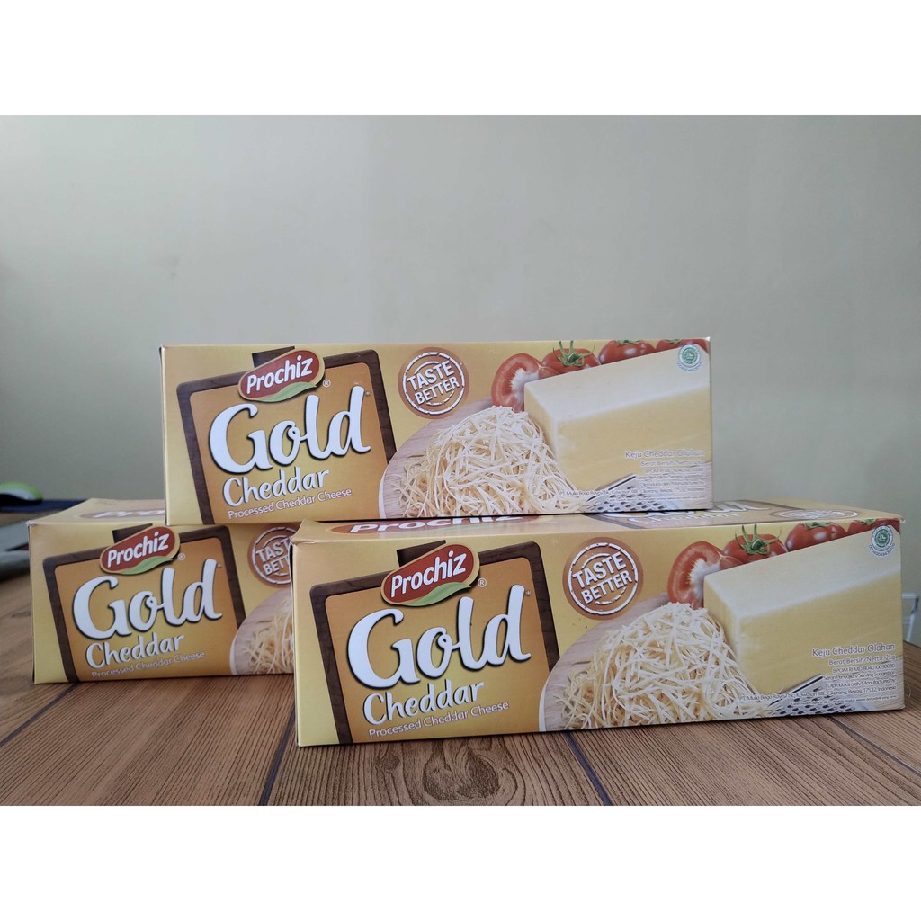 Jual Keju Cheddar PROCHIZ GOLD kemasan blok 2kg | Shopee Indonesia