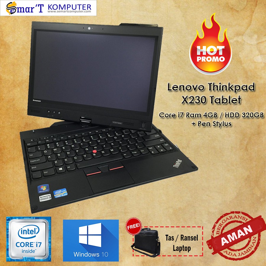 Jual Laptop Lenovo Thinkpad X230 Tablet intel core i5 | Shopee Indonesia