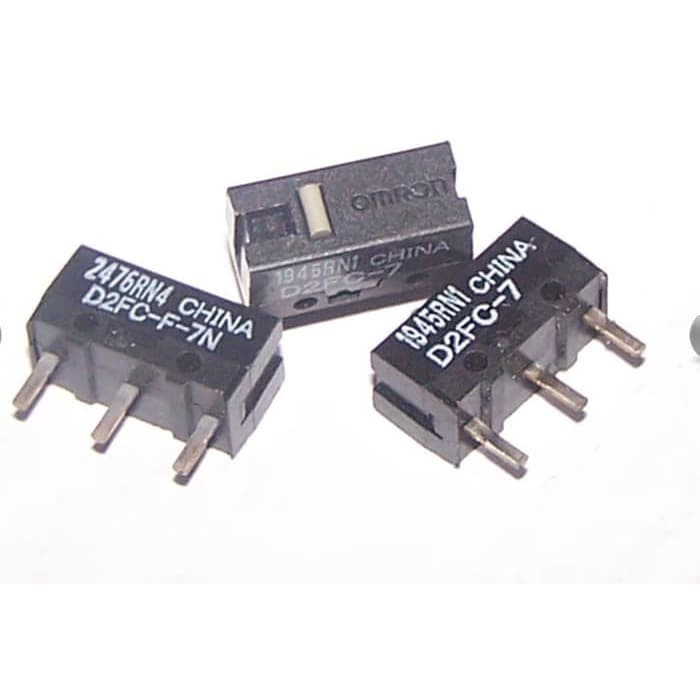 Jual Tombol Mouse Micro Switch Mouse D2FC-F-7N Saklar D2FCF7N 3 Pin | Shopee Indonesia