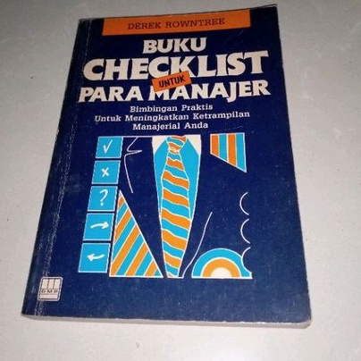 Jual Buku Derek ROWNTREE Buku Checklist Untuk Para ManajeR | Shopee ...