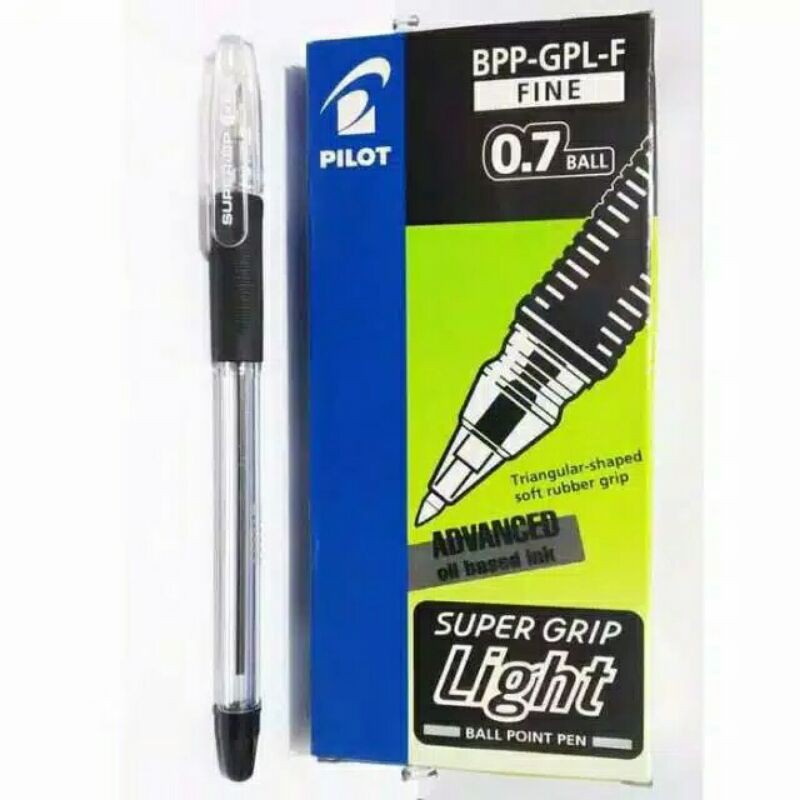 Jual Lusin Pulpen Pilot BPP-GPL-F Super Grip Light 0.7mm Per Lusin 12 ...