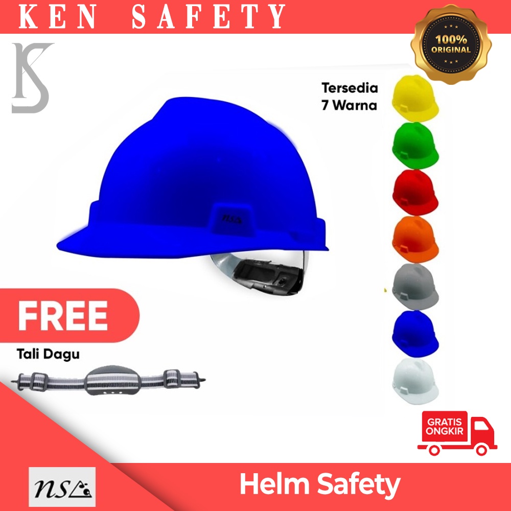 Jual Topi Helm Proyek Helm Safety Kerja NSA Fastrac Putar SNI | Shopee ...