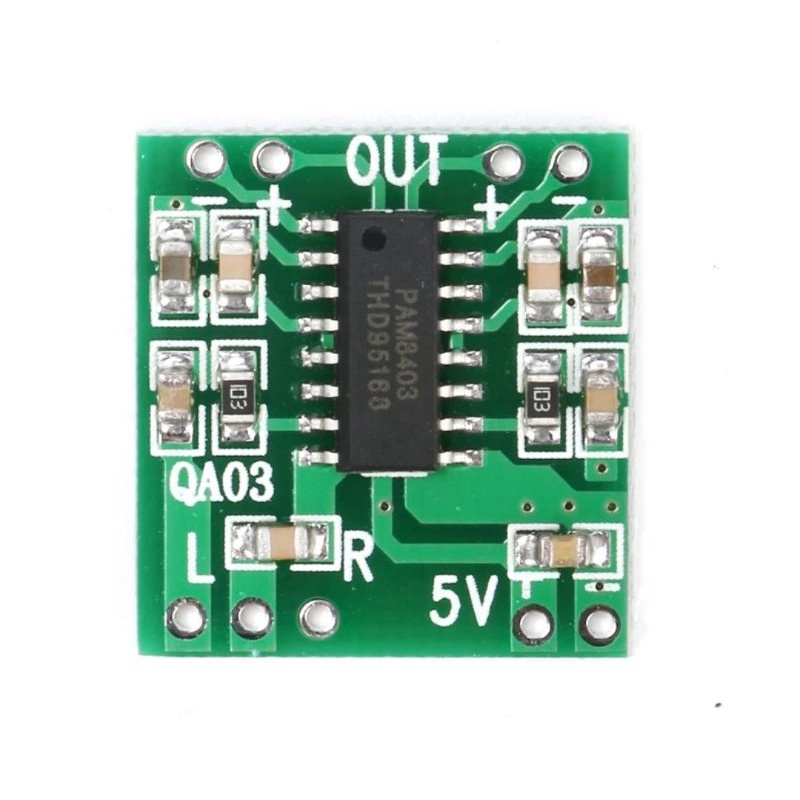 Jual Pam8403 modul amplifier mini 2 X3 Watt tegangan 5 volt cocok untuk ...