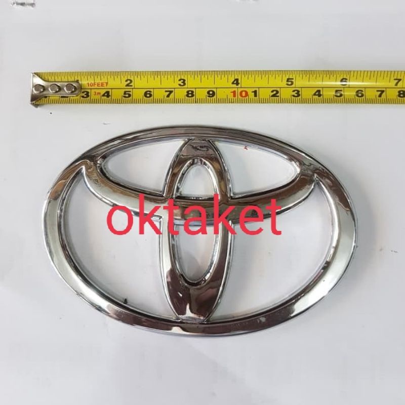 Jual logo emblem mobil TOYOTA chrome 15 cm | Shopee Indonesia