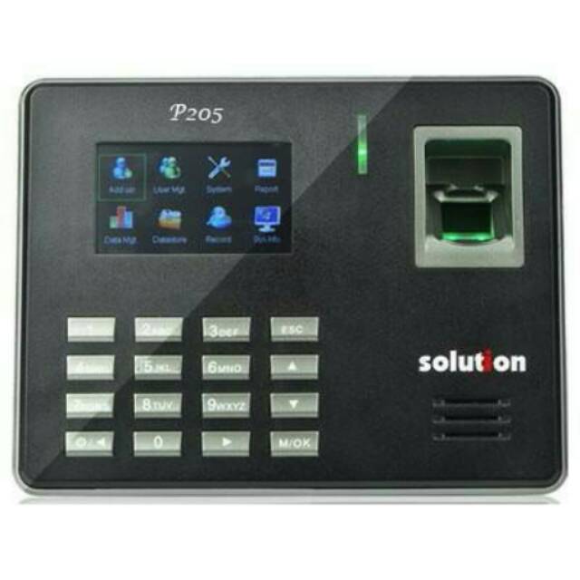 Jual Mesin absen /fingerprint SOLUTION P205 #GARANSI SOLUTION | Shopee ...