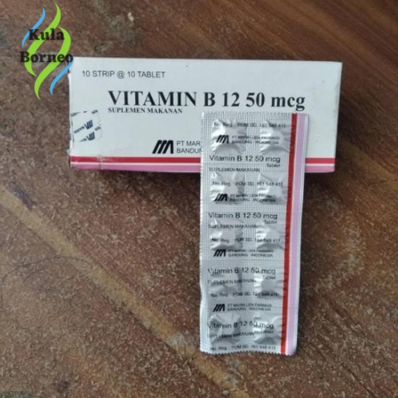 Jual Vitamin B12 50 mcg 10 tablet (random) | Shopee Indonesia