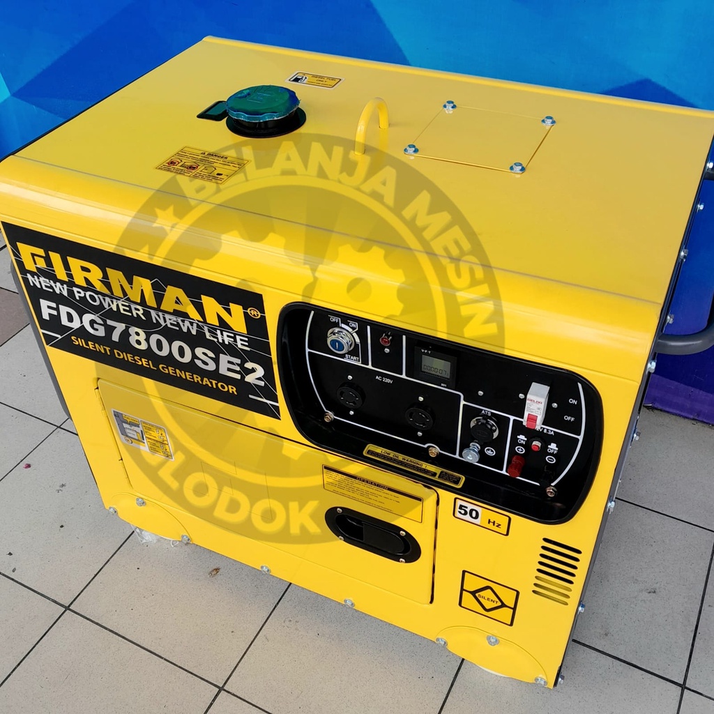 Jual Genset 5000 WATT 1 phase Solar Silent Firman FDG 7800SE2 Diesel ...