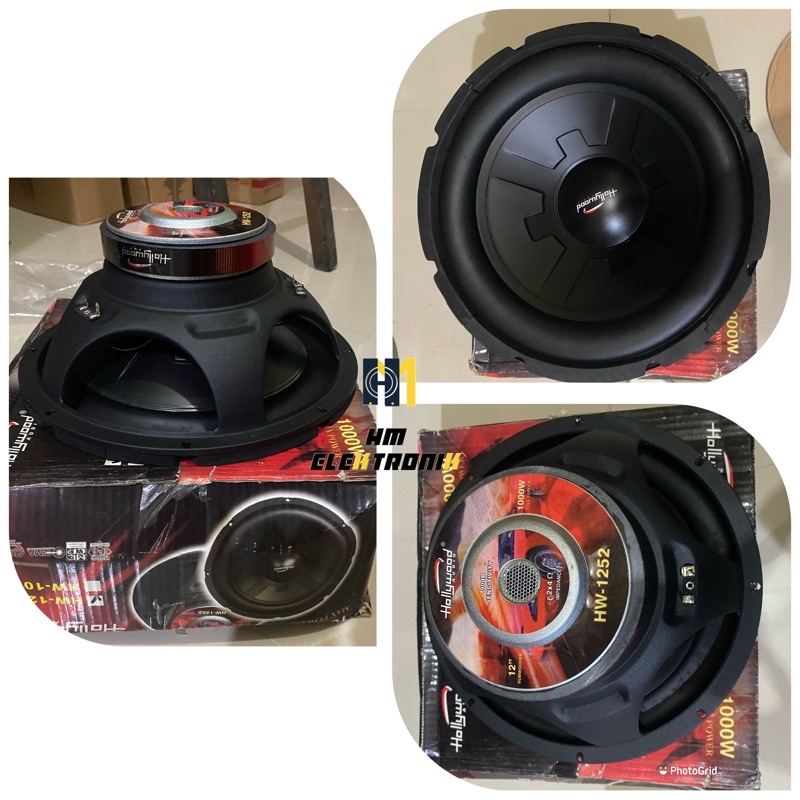 Jual Speaker Subwoofer Hollywood Sub 12 inch 1000w | Shopee Indonesia