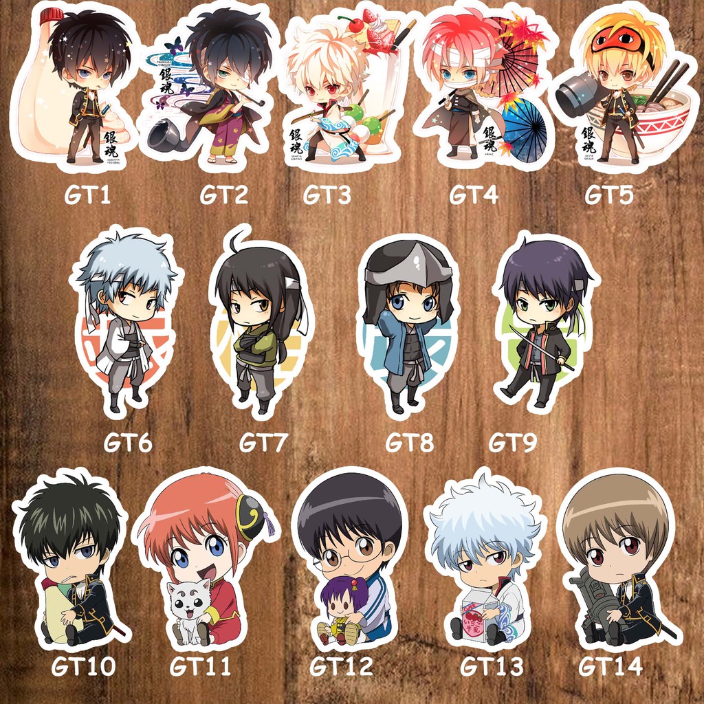 Jual sticker stiker anime gintama gintoki seri 1 | Shopee Indonesia