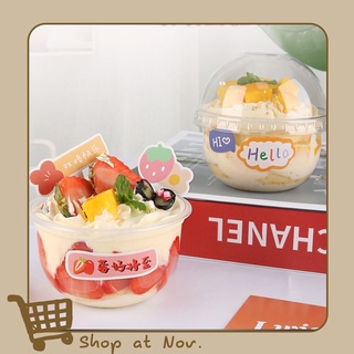 Jual DESSERT BOX DESSERT CUP DENGAN TUTUP 250ML / PUDDING BOX / WADAH ...