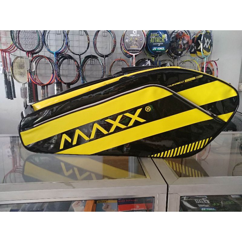 Jual Tas Badminton Maxx Hitam Kuning | Shopee Indonesia