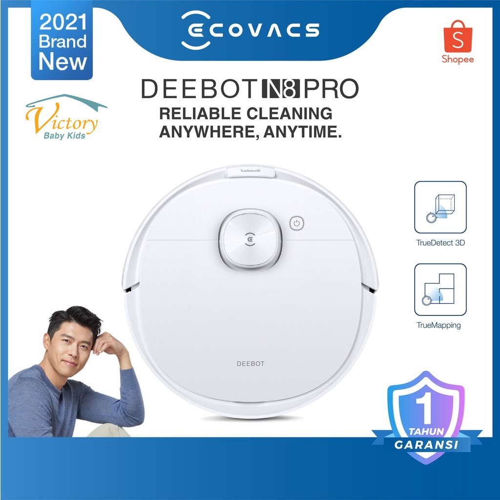 Jual Ecovacs DEEBOT N8 PRO Robot Vacuum Cleaner Sapu Vacum Pel Vakum ...