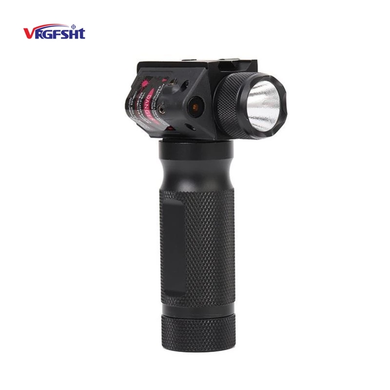 Jual Tactical Fore grip Hard light LED Flashlight with Red Laser fore ...