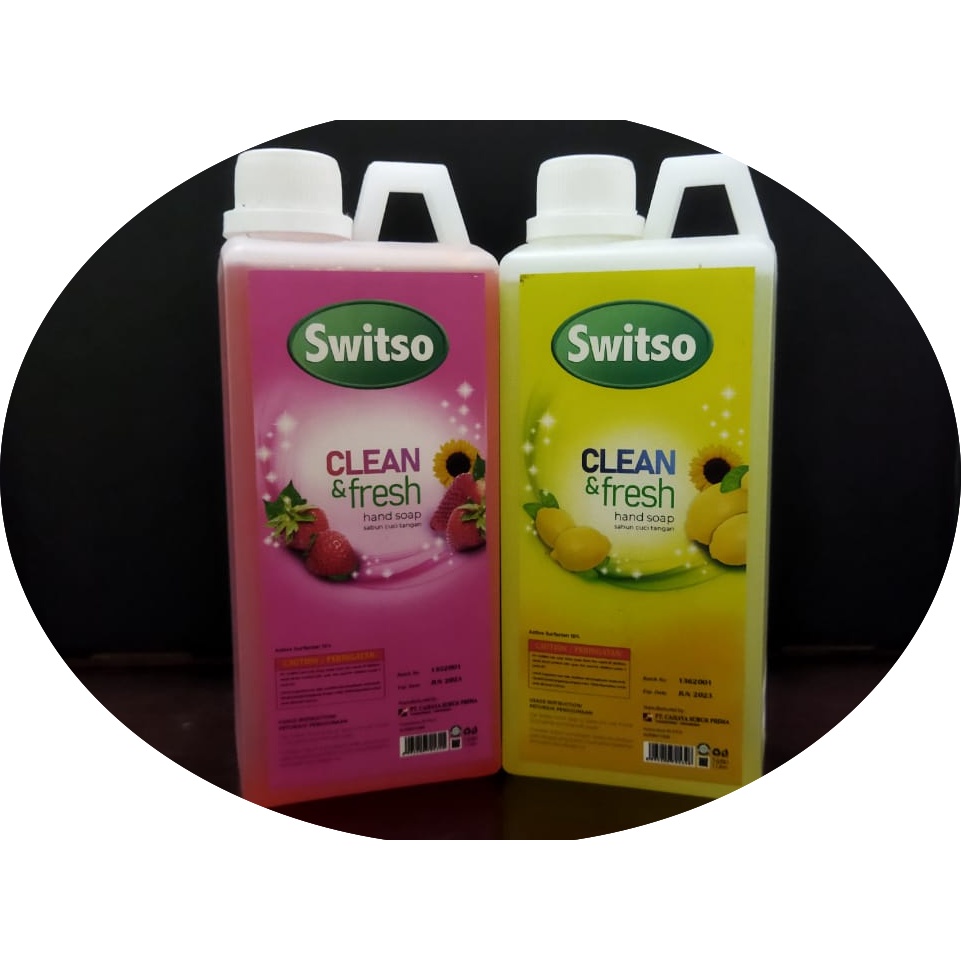 Jual SWITSO HAND SOAP / SABUN CUCI TANGAN 1 Liter | Shopee Indonesia