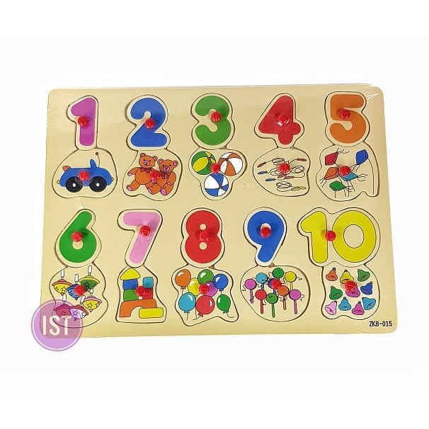 Jual Paling Baru Puzzle Papan Kayu Angka Gambar No.ZKB-015 Unik ...