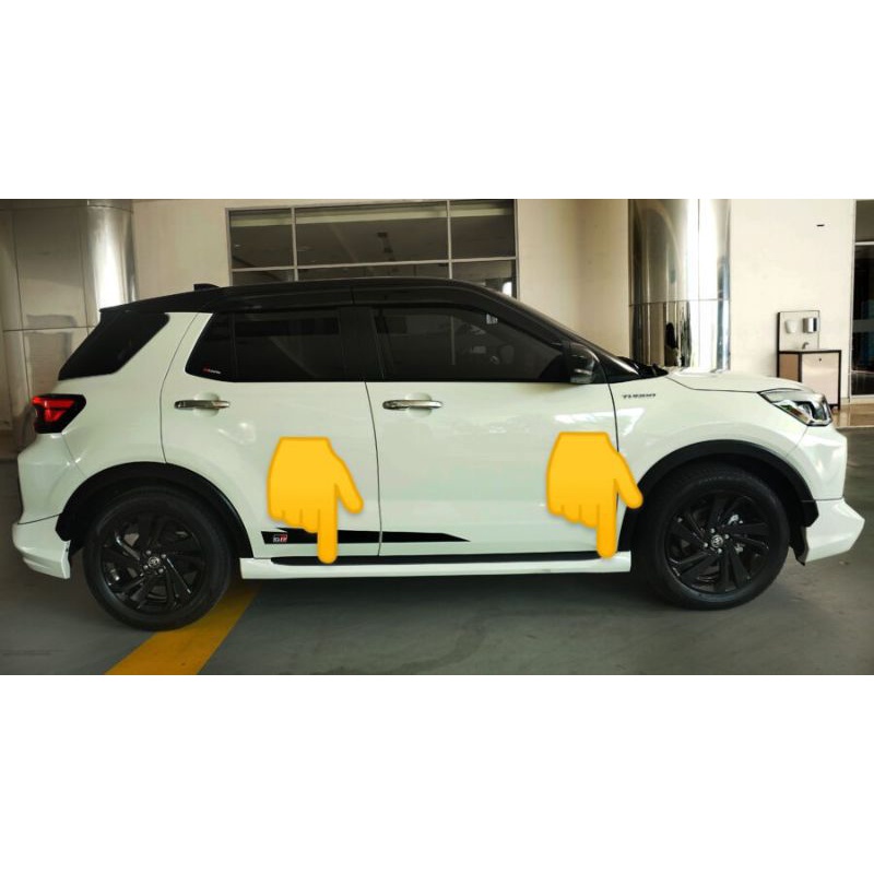Jual Side skirt Bodykit samping Cover trisplang toyota raize original ...