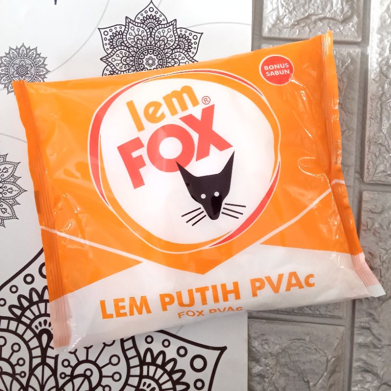 Jual Lem PVAc/Lem Putih/Lem Kayu Fox Oren 700 gram | Shopee Indonesia